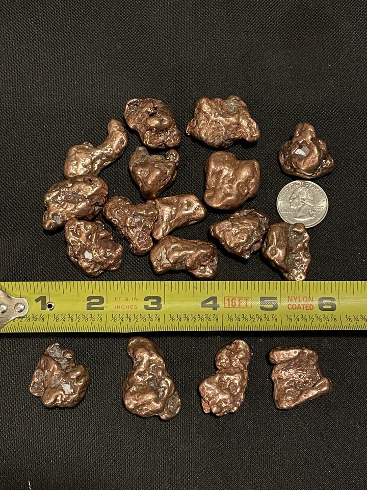 1 Pound of 1” Tumbled Copper Nuggets Natural Michigan Native Ore Pure ...
