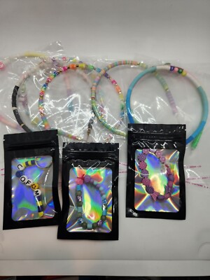 Handmade Jewelry Premade or Customized Bracelets, Keychains, Headbands ...