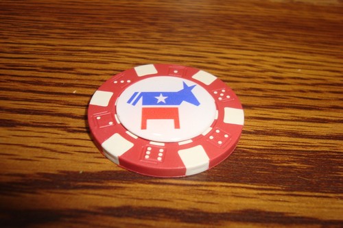 Democrat Donkey image Poker Chip Golf Ball Marker - Card Guard Red ...