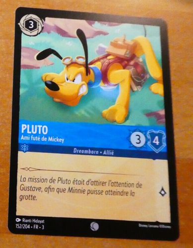 LORCANA TRADING CARD GAME TCG DISNEY CHAPITRE 3 PLUTO 152 /204 FR M | eBay