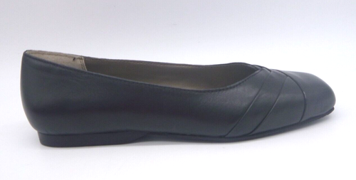 Array Black Leather Slip On Ballet Flats Women's Size 7 Wide | eBay