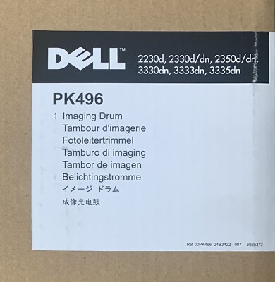 OEM PK496 Imaging Drum Toner BLACK Dell 2230d 2330d 2350d 3330dn 3333dn ...