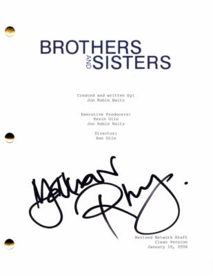 Matthew Rhys Signed Autograph Brothers & Sisters Full Pilot Script ...