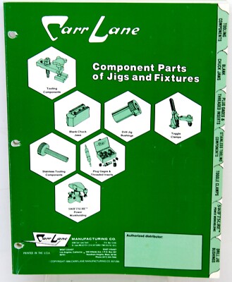 Carr Lane Metric Tooling Component Parts Jig/Fixture Catalog 5035 | eBay