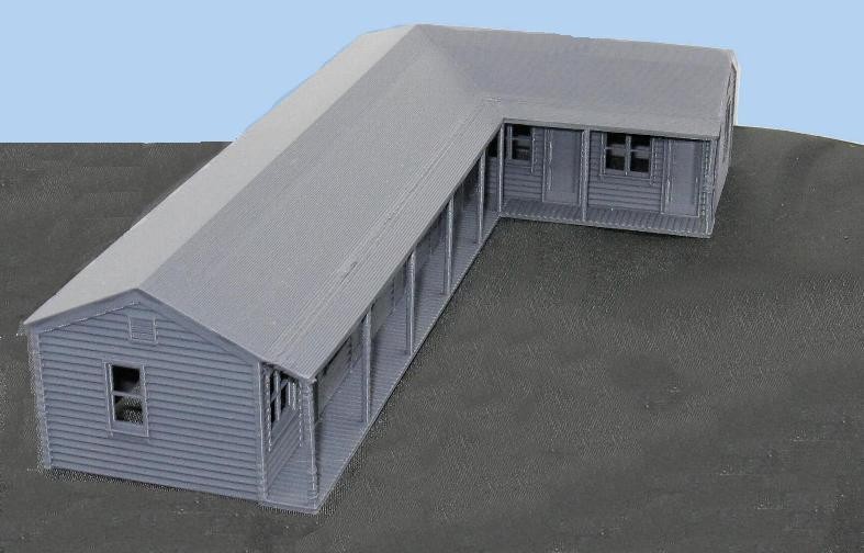 BATES STYLE MOTEL~HO SCALE 1:87~HALLOWEEN~ BUILD BUILDING~MODEL TRAIN ...