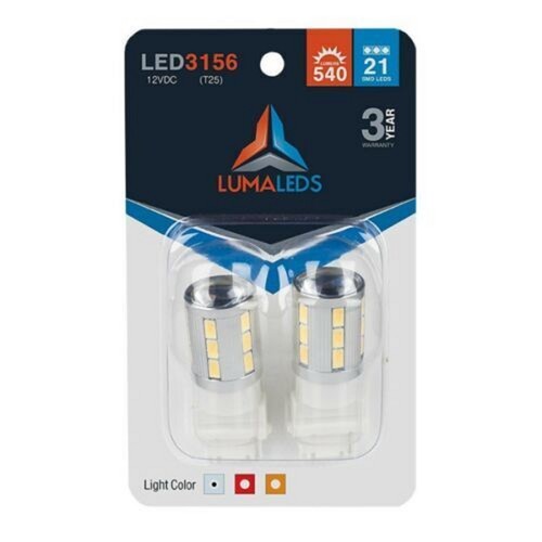 Luma LED Single 540 Lumen 3156 White LED Light Bulb Replacement 31562 ...