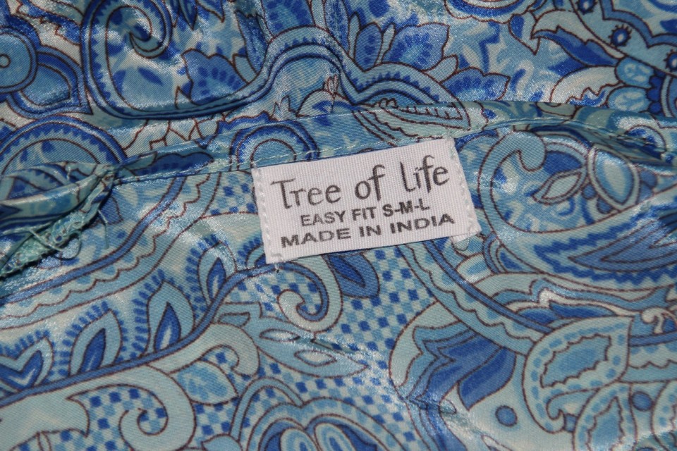 TREE OF LIFE Blue Backless Adjustable Dress - Easy Fit S/M/L | eBay ...