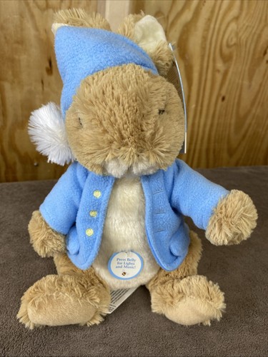 Gund Peter Rabbit Beatrix Potter Plays Lullaby While Belly Lights Up 12 ...
