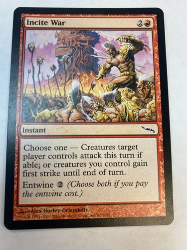 Incite War - Magic the Gathering MTG Mirrodin Single Card | eBay