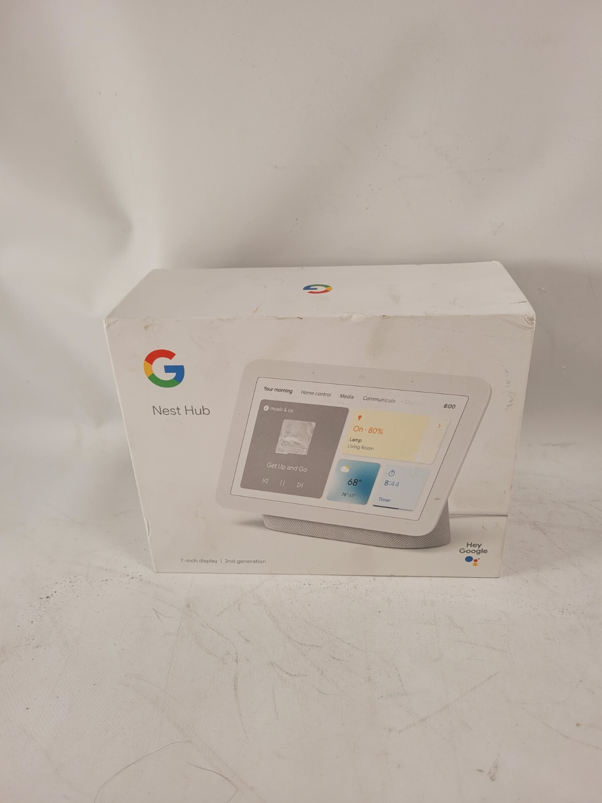 Google Nest Hub 2nd Generation GA01331-US Smart Display Chalk White 7 ...