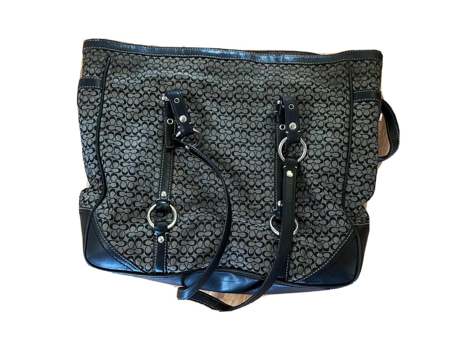 Coach Monogram Jacquard Signature Tote - Gem