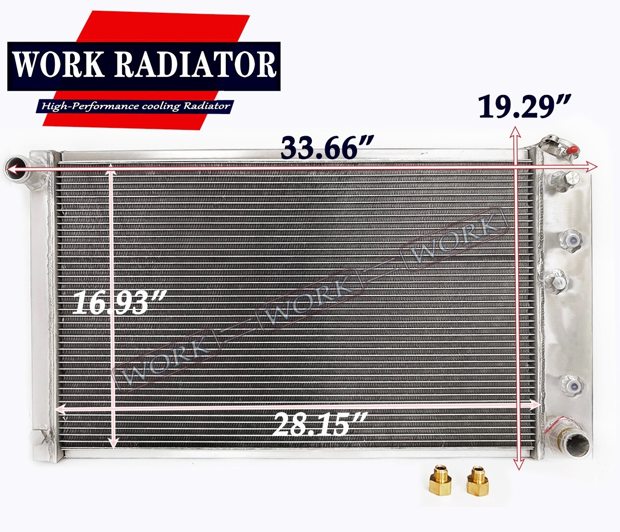 28" Aluminum Radiator for 1973-1986 72 Chevy/GMC C/K C10 C20 C30 K10 ...