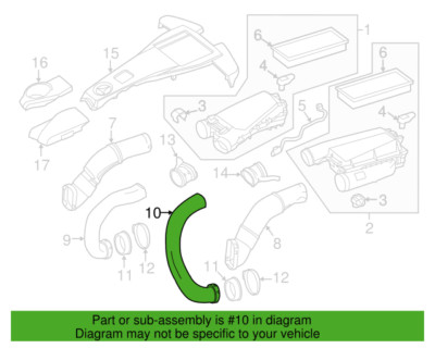 Mercedes Benz Genuine S550 2012-2017 Left Intake Hose 2780940797 | eBay