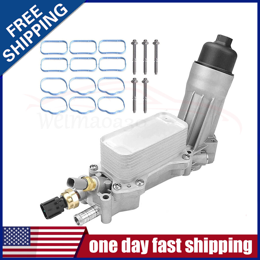 Engine Oil Cooler & Oil Filter Housing Adapter Assembly for Jeep Dodge ...
