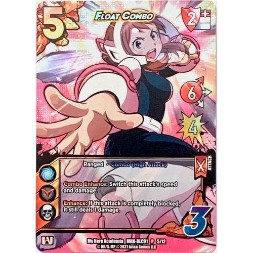 MHA-DLC01 P 5/12 Float Combo | Ochaco Uraraka My Hero Academia Card ...