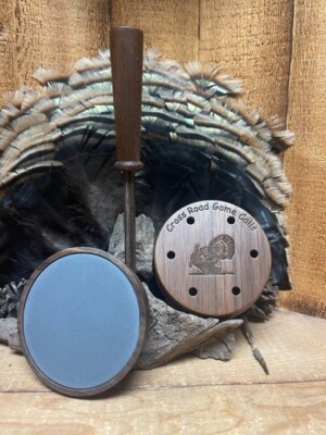 Hand-crafted Easy Grip Custom Walnut Friction Pot Slate Turkey Call w ...