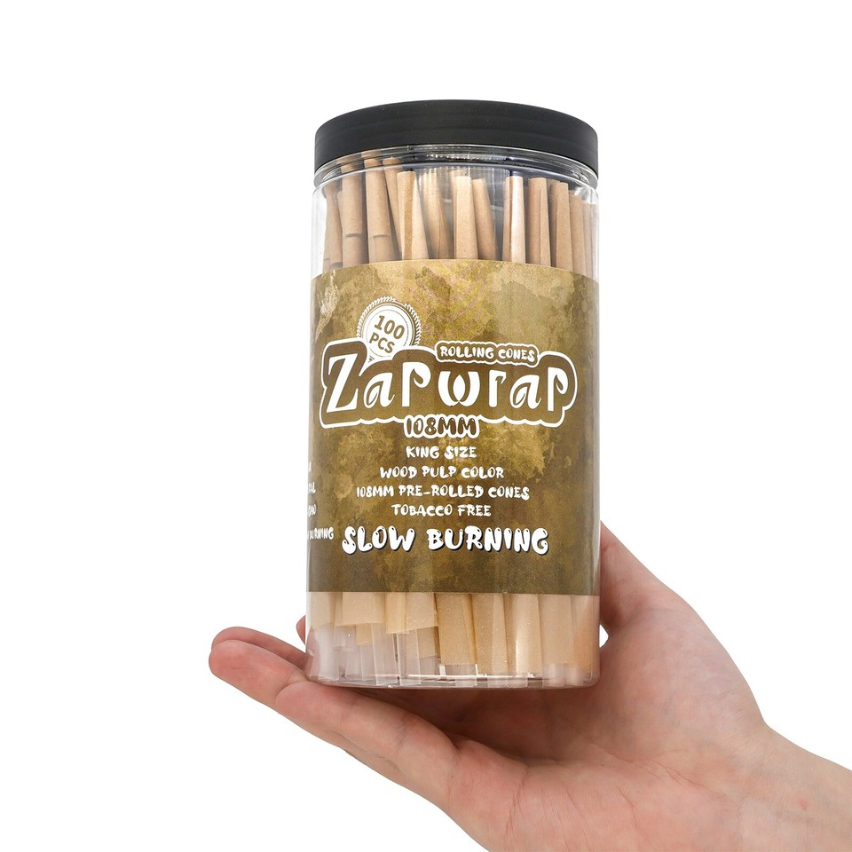 Pre Rolled Cones 100Packs Natural King Size Ultra-thin Cones Rolling ...