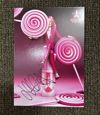 Jeffree Star Autographed Postcard | eBay