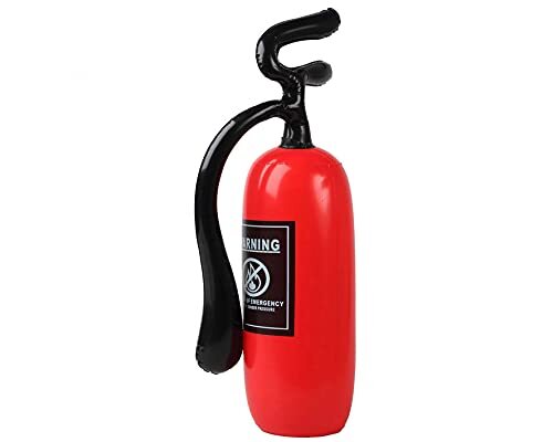 Toy Fire Extinguisher 53 Cm Inflatable Red Unisex Costumes NEUF ...