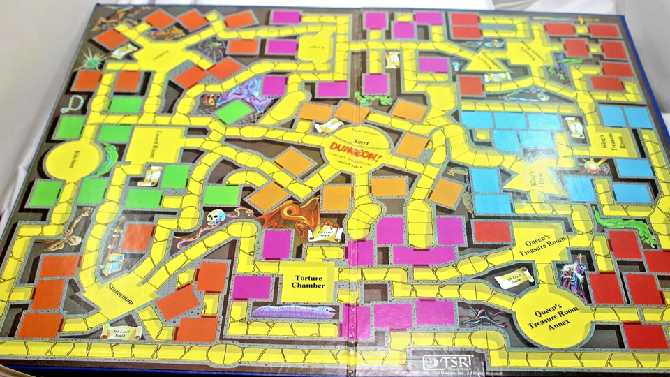 Vintage 1981 TSR Dungeon Fantasy Board Game Dungeons & Dragons ...