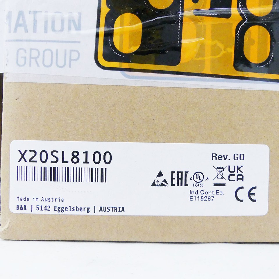 B&R Automation X20 SL 8100 SafeLOGIC X20SL8100 CPU Rev. G0 -sealed ...