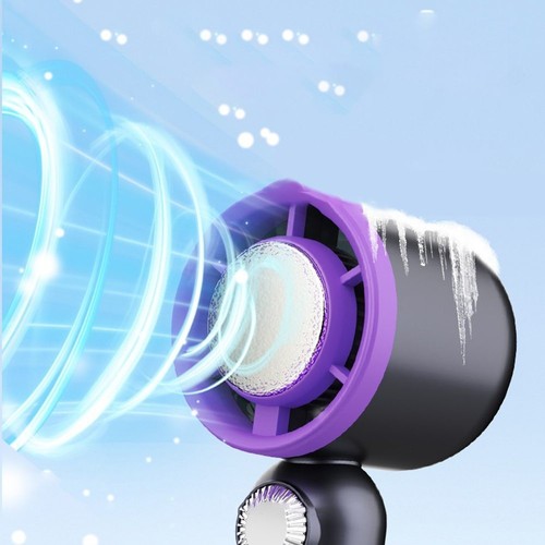 Rechargeable Handheld Ice Pack Fan with Digital Display for Refreshing ...