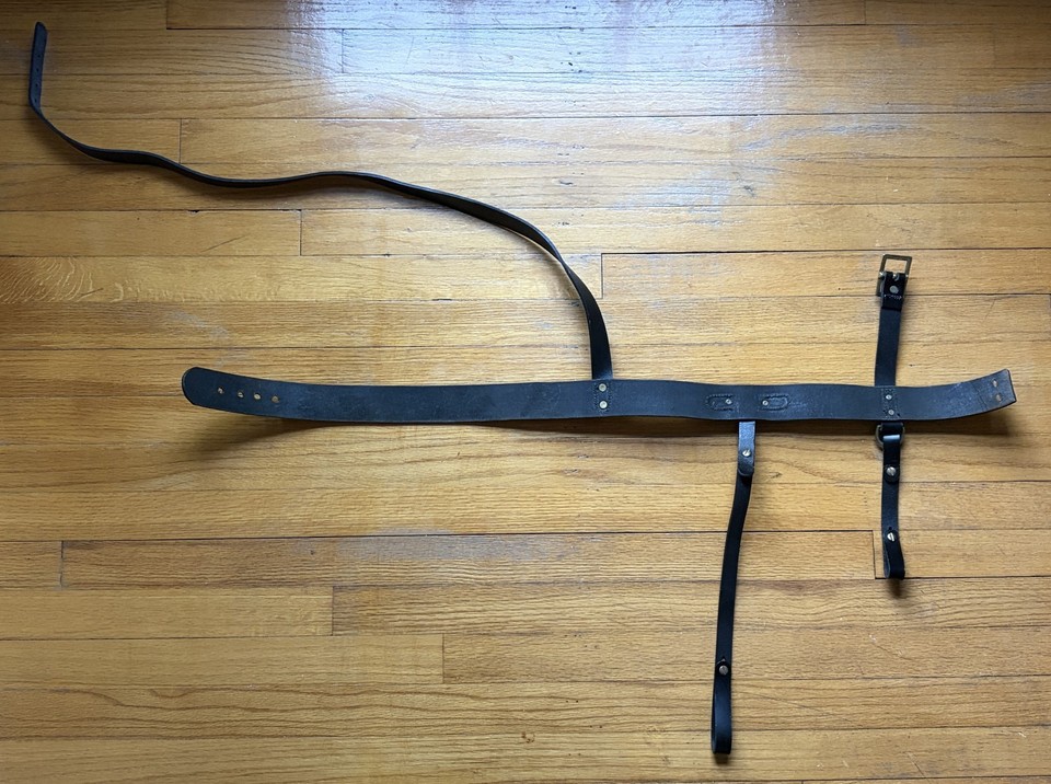 US CIVIL WAR UNION CAVALRY OFFICERS LEATHER SWORD & SABER BELT– NEW ...