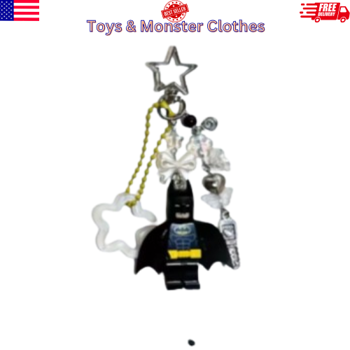 Exclusive Pink Fairy Batman&Batman Lego Keychain Valentine Day Couple ...