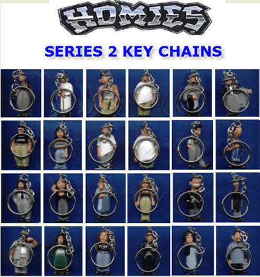 HOMIES SERIES 2 FIGURE KEYCHAIN BACKPACK ZIPPER PULL 1:32 SCALE YOU ...