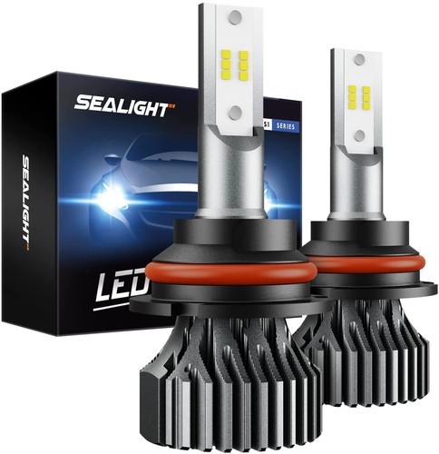 SEALIGHT 9007 LED Headlight Bulb Conversion Kit High Low Beam 6000K ...
