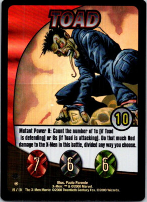 2000 X-Men The Movie CCG Foil Toad | eBay