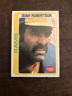 1978 TOPPS ISIAH ROBERTSON #130 LA RAMS FOOTBALL CARD | eBay