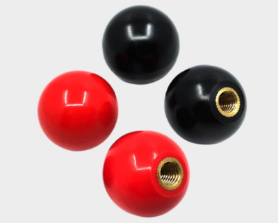 M4-M16 Threaded Insert Bakelite Plastic Ball 16mm-50mm Machine Handle ...