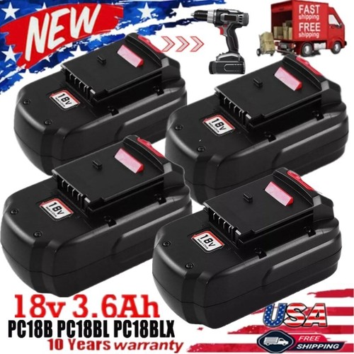 1~4 Pack 18V NiCD Replace Battery for Porter Cable PC18B 18-Volt ...