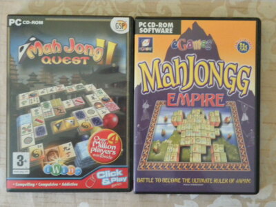 PC CD Rom Mahjong Quest Mahjongg Empire Games Windows 98 ME Vista XP ...