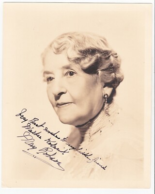 Vintage May Robson Autograph Fan Photograph ! Australian Silent film ...