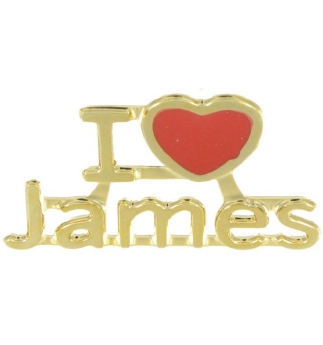 Vintage Circa 80s Lapel Name Pin I Love James "James" | eBay