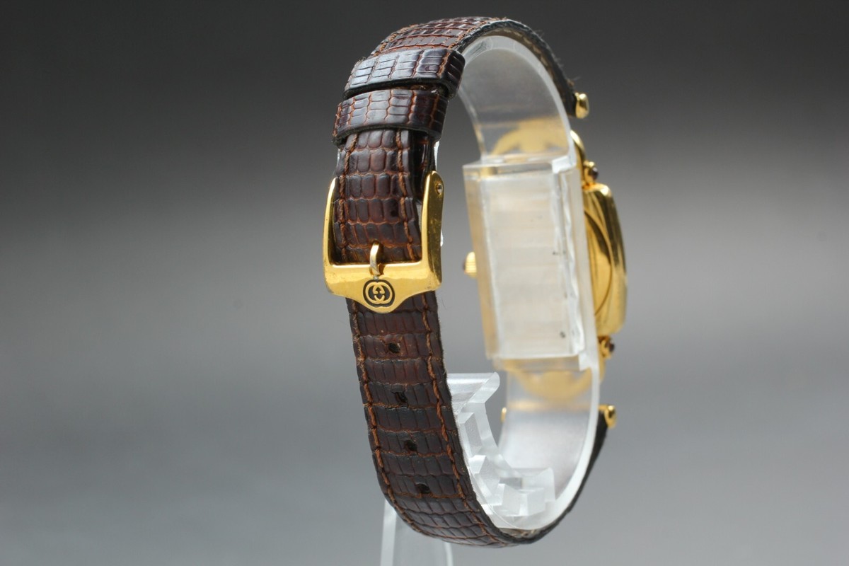 EXC+5 * Gucci 6300L Horsebit Gold Dial Quartz QZ Ladies EXC+5 * Gucci 6300L Horsebit Gold Dial Quartz QZ Ladies