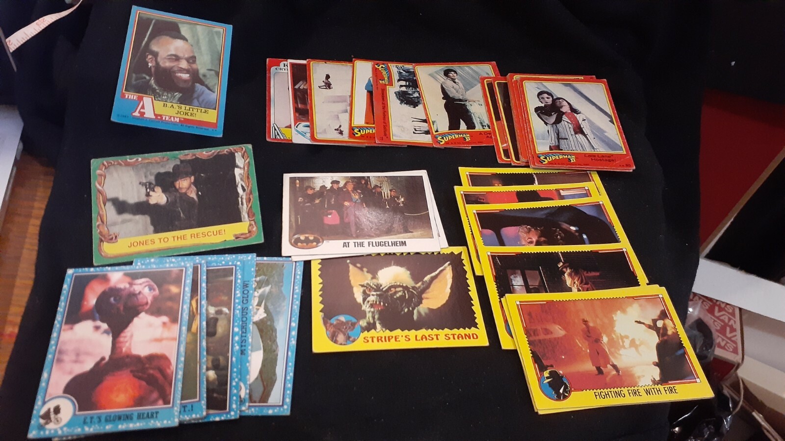 LOT OF VINTAGE 1980s TRADING CARDS SUPERMAN II E.T. DICK TRACY | eBay