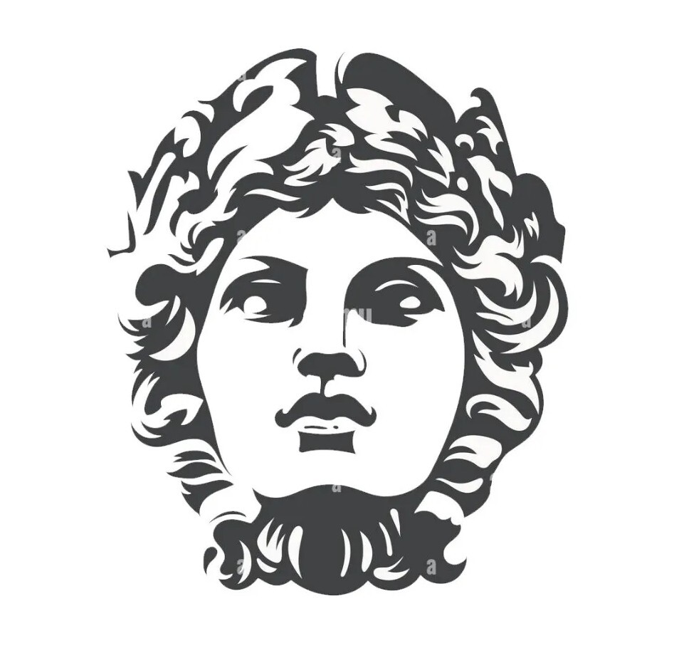 APOLLO VINYL STICKER CAR, WALL, WINDOW, GOD OF ARCHERY MUSIC DANCE ...