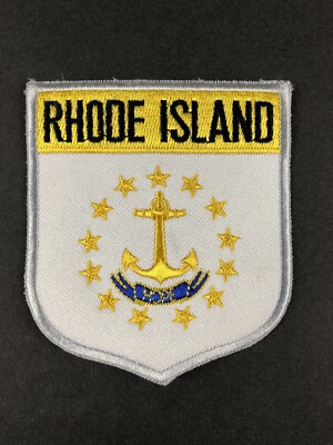 State Flag Shield Rhode Island Patch Badge Travel Embroidered | eBay
