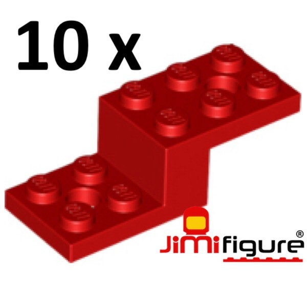 NEW 10 x LEGO 5x2x1 1/3 Step Bracket Red 11215 Genuine Bulk Lot Bright ...