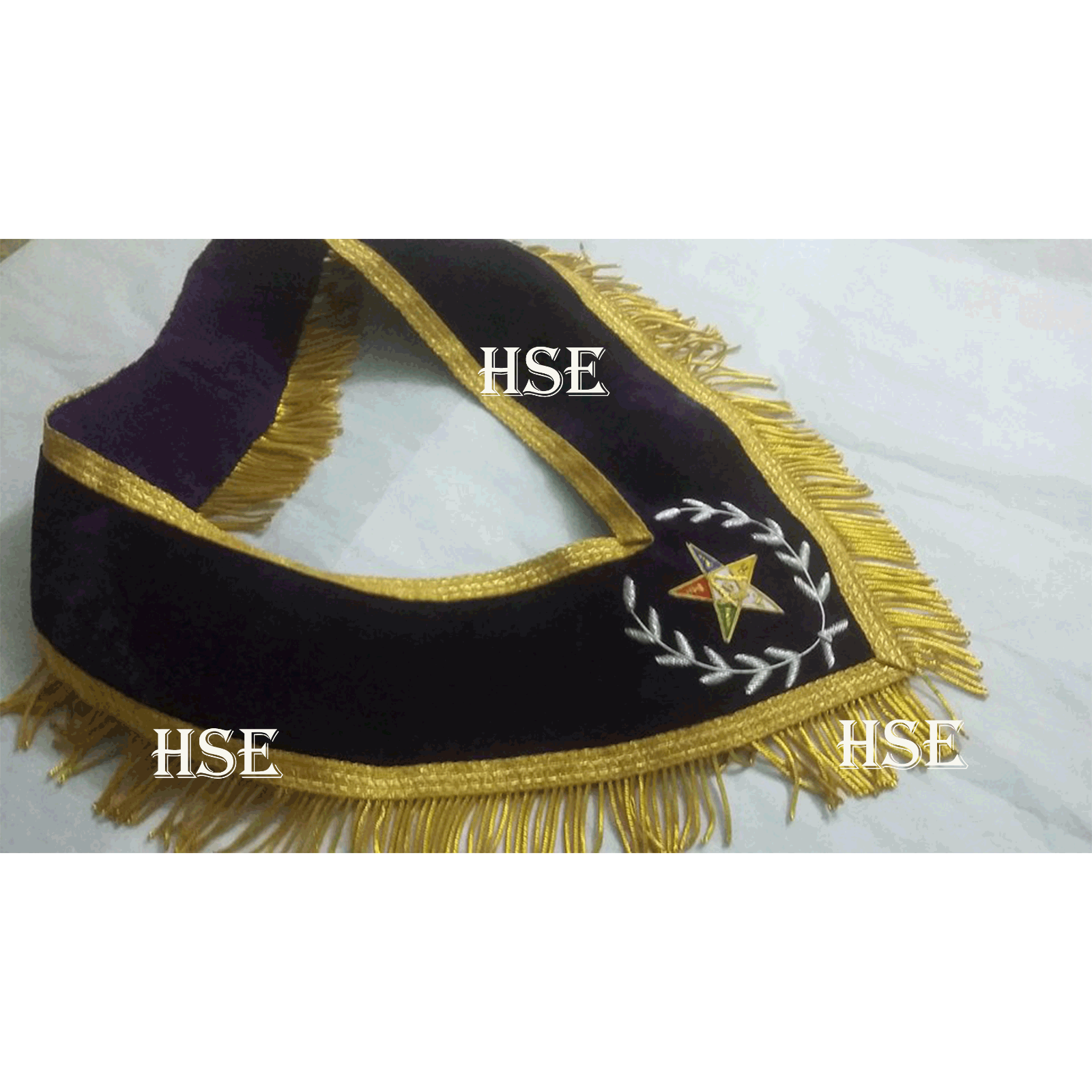 MASONIC REGALIA GRAND PATRON APRON WITH COLLAR & CUFF'S-HSE | eBay
