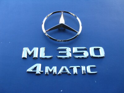 06 07 08 09 10 11 MERCEDES ML350 4MATIC REAR EMBLEM LOGO BADGE SIGN ...
