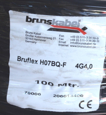 BrunsKabel Bruflex H07BQ-F 4G4 Baustellenkabel Ring Starkstromkabel orange 100 M | eBay.de