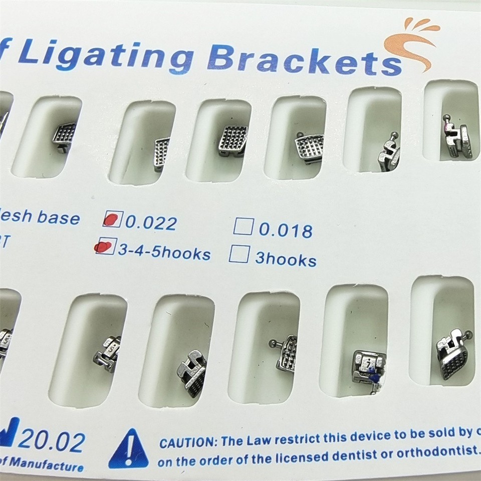 Dental Orthodontic Self-ligating Brackets Braces /Niti Round Arch Wires ...