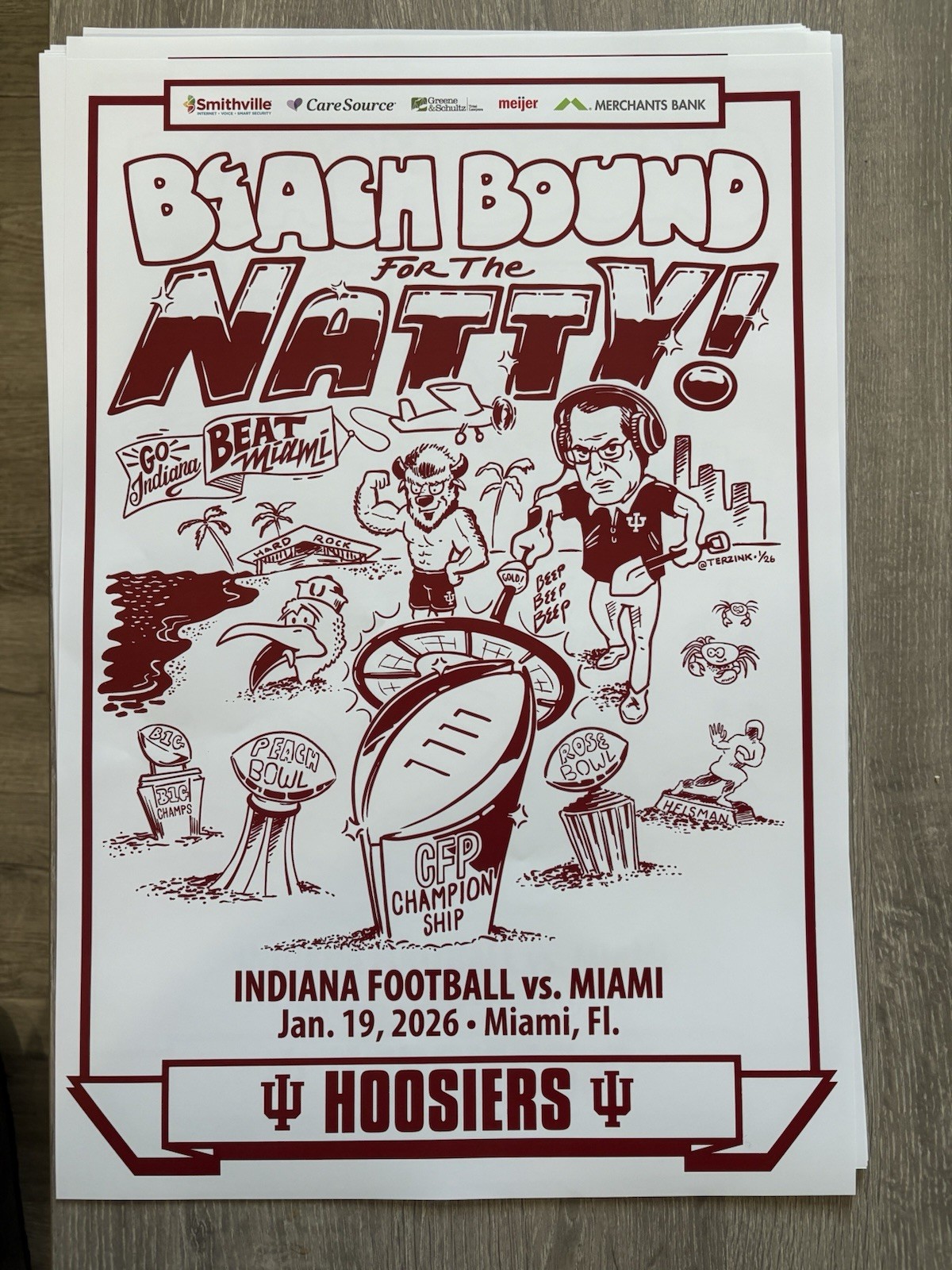 Indiana University Hoosiers 2025-26 Football National Championship ...