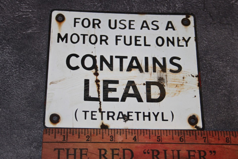 For Use As A Motor Fuel Only Contains Lead Tetraethyl Vintage Gasoline ...