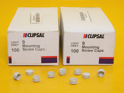200 x Clipsal 9 Mounting Screw Cap Covers 8mm Grey | eBay Australia