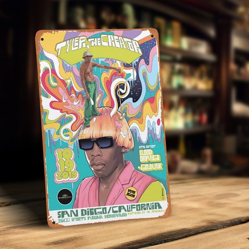 Tyler The Creator Poster Gift for Fans Women Men Singer Metal Small ...